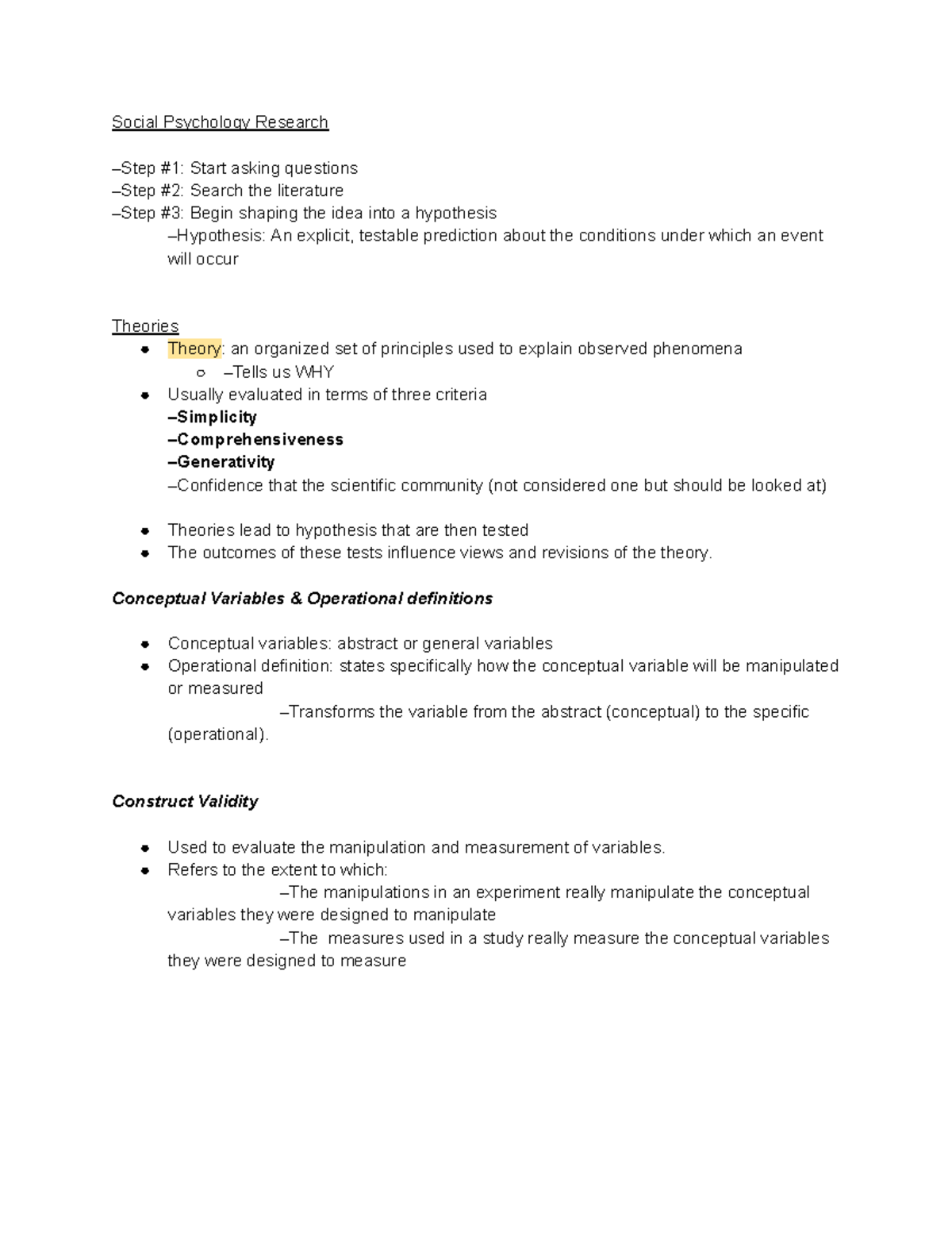 Social Psych 2015 - Social Psychology Research –Step #1: Start asking ...