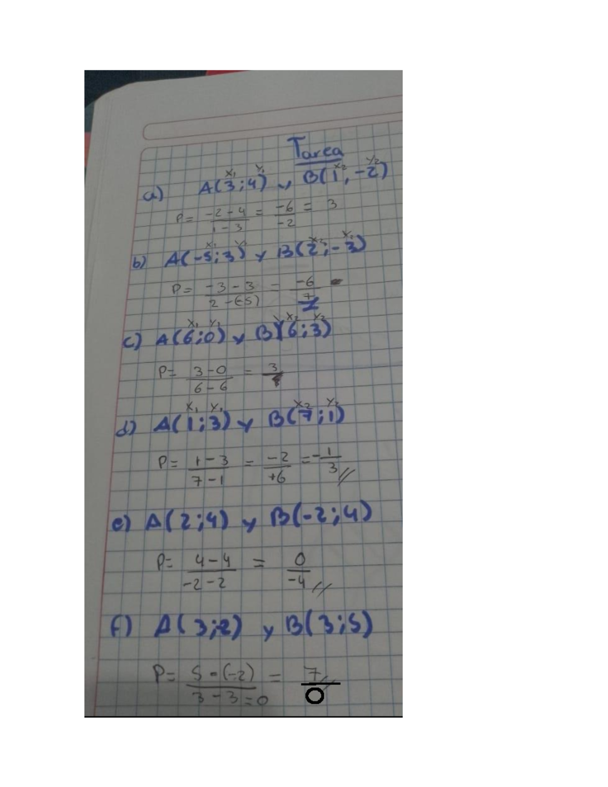 Tarea DE Calculo tema 09 - Tarea A(3;4) 0(1,-2) X 1 X2 a) Pl= 1-2-4-6-3 1-3 -2 b) AC-5;31 XV ...