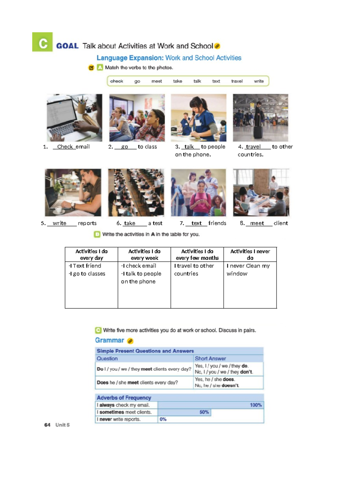 5 - C - Guia para interrogantes del curso de ingles basico - 1. Check ...