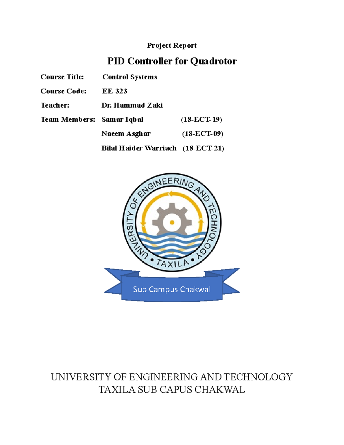 Project Report - Electrical Technology - Studocu