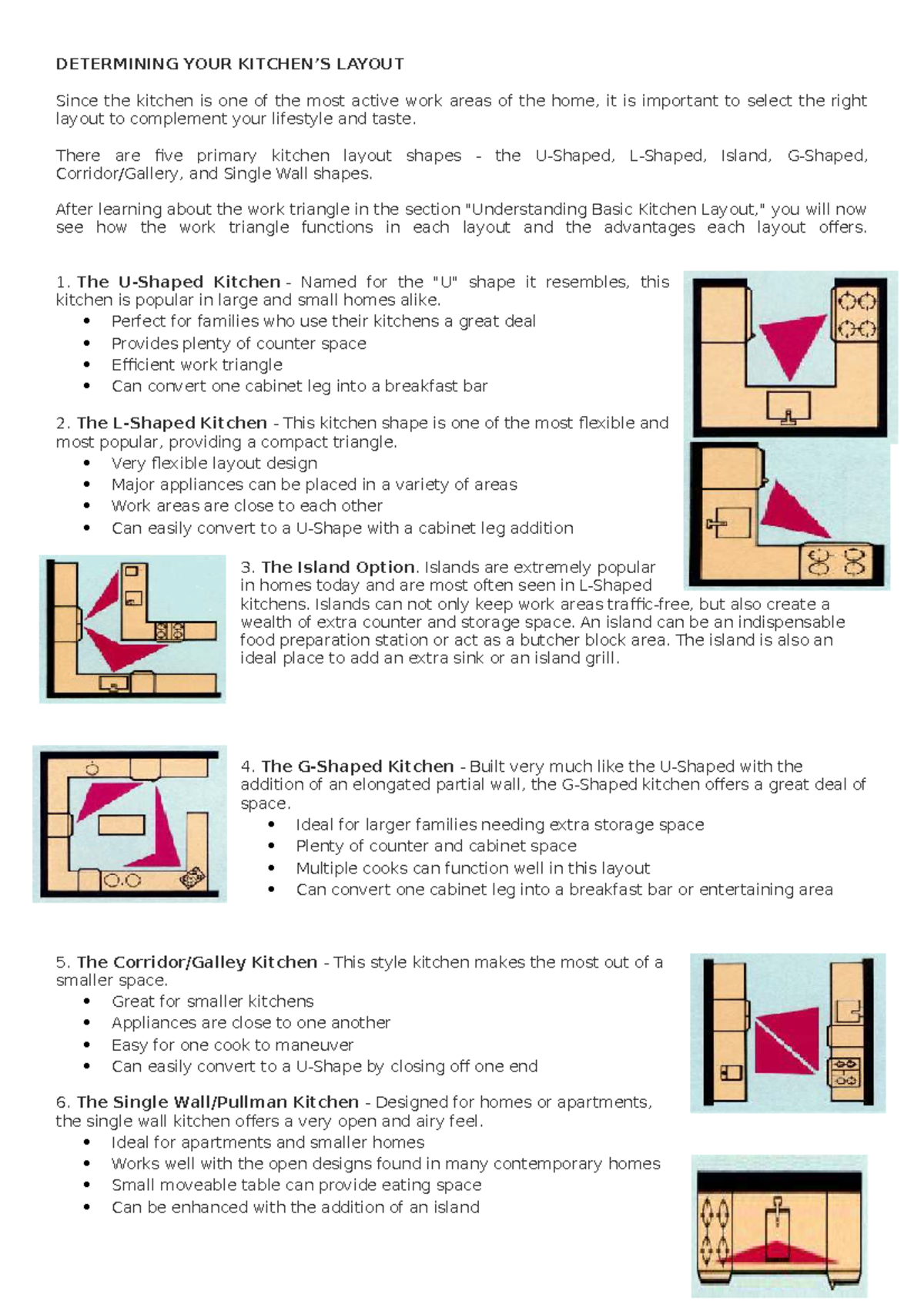 LAS - Commercial Cooking - Determining YOUR Kitchen - DETERMINING YOUR KITCHEN’S LAYOUT Since ...