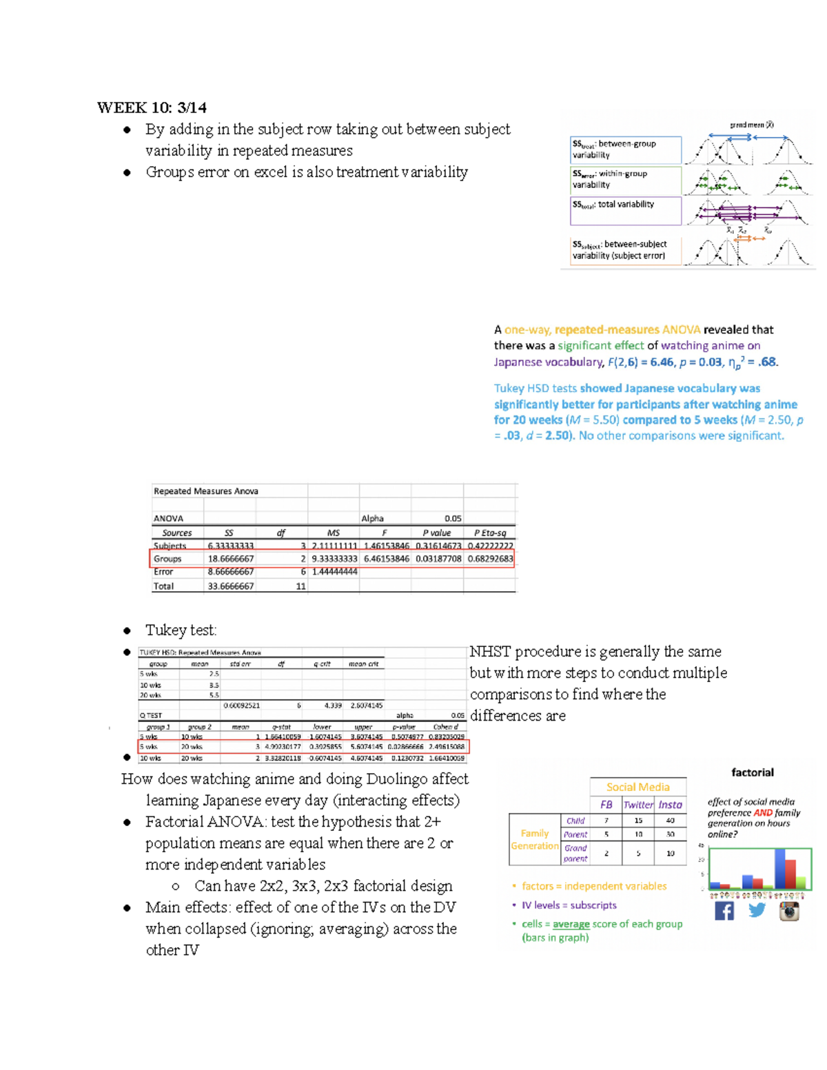 Week 10 Lecture Notes (Psych) - WEEK 10: 3/ By adding in the subject ...