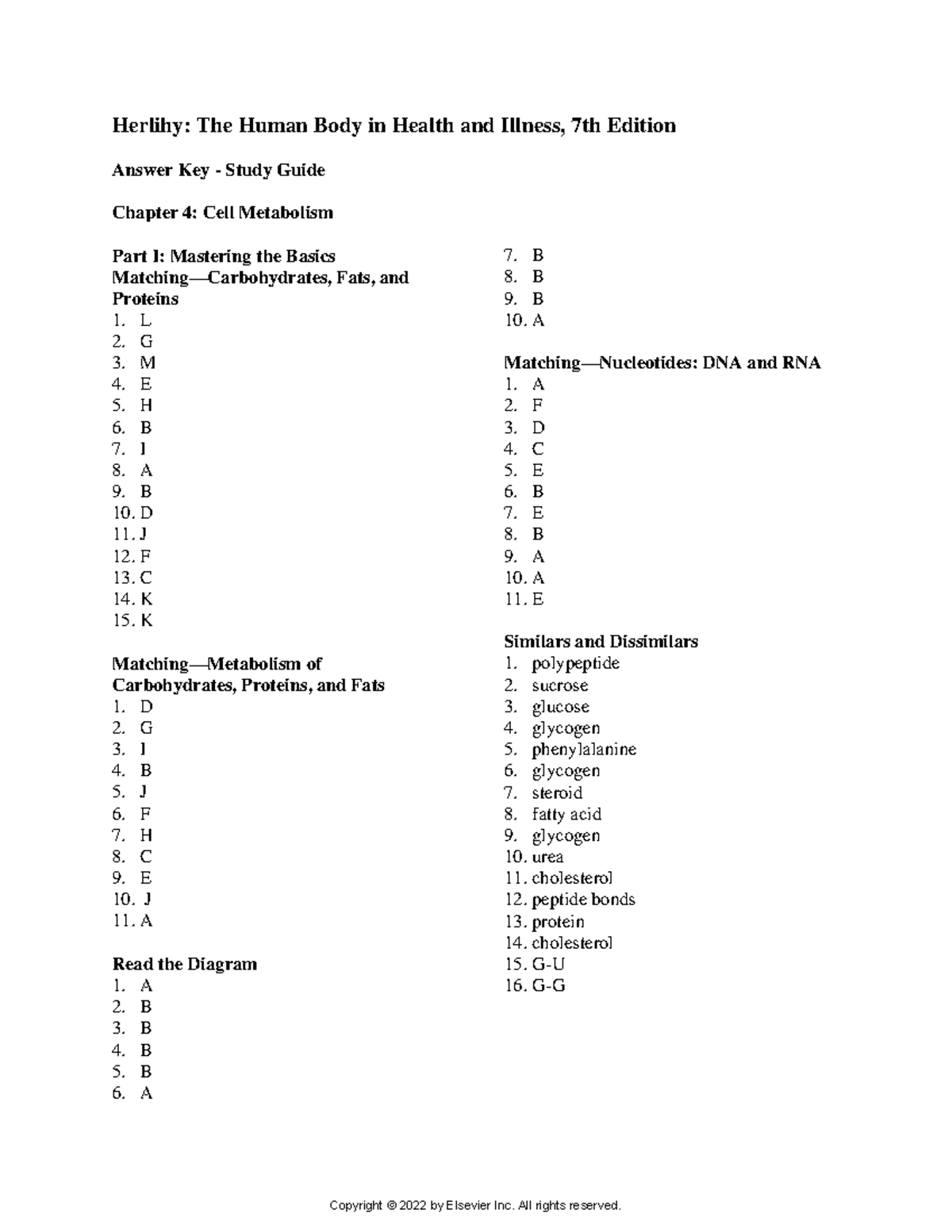 Chapter 004 - answer key - Herlihy: The Human Body in Health and ...