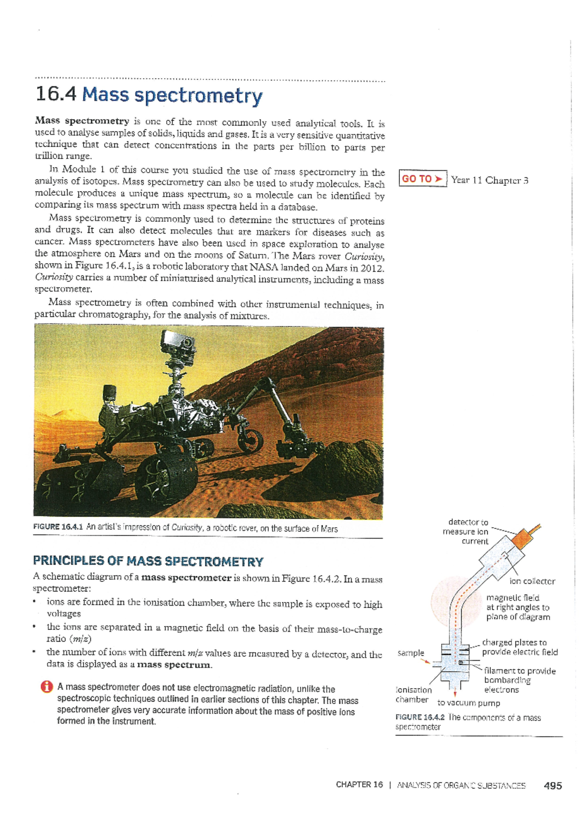 Pearson p495-501 - Mass Spectrometry - 16 Mass spectrometry Mass ...
