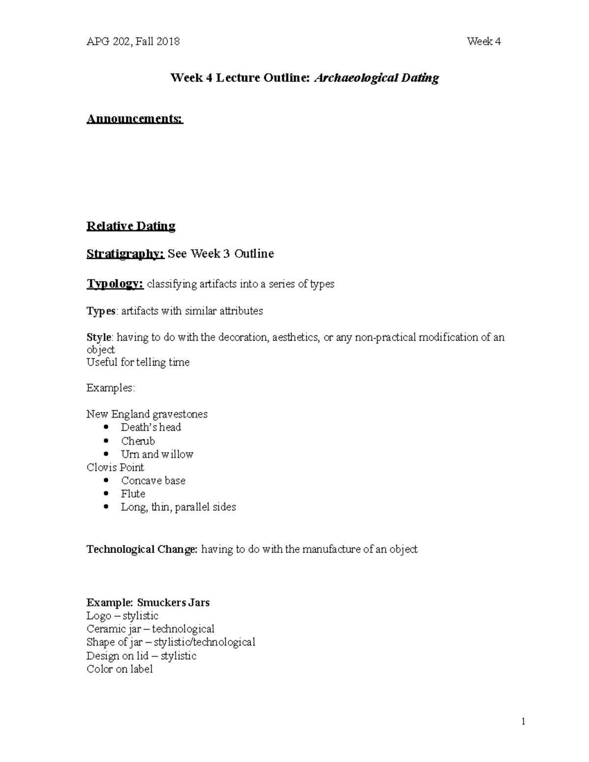 Week 4 Outline F18 - Professor bovy - APG 202, Fall 2018 Week 4 Week 4 Lecture Outline: - Studocu