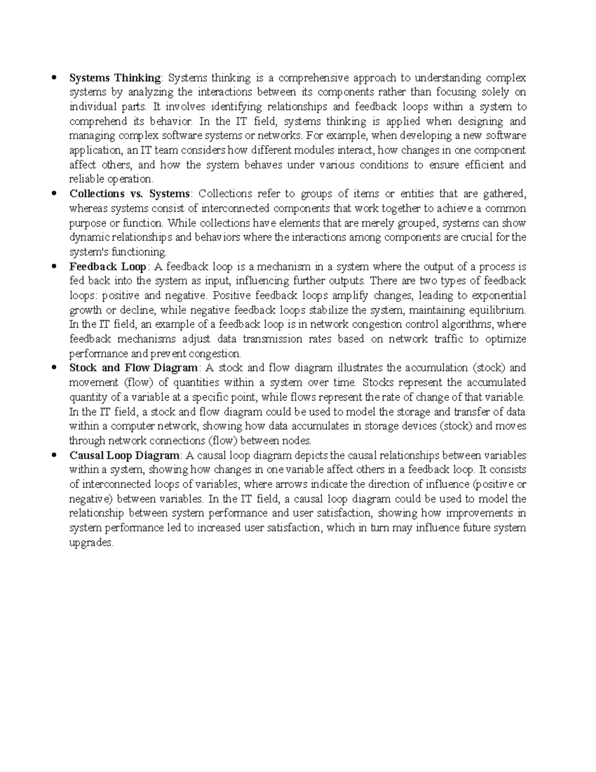 Systems Thinking Project - Systems Thinking: Systems thinking is a comprehensive approach to ...