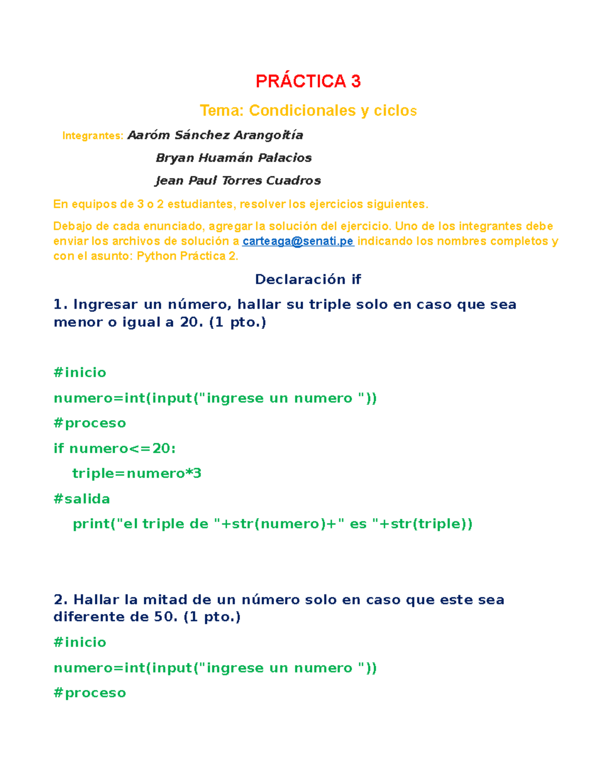 Practican 02- Python - es la practica n2 de phyton , es grupal pero lo ...