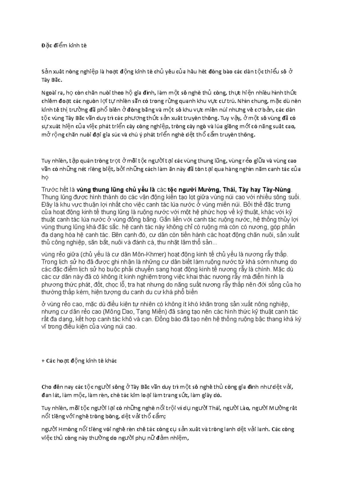 Đặc điểm kinh tế - huhuh - Đ ặc đi ểm kinh tếế S ản xuấết nông nghi ệp là ho ạt đ ộng kinh tếế ...