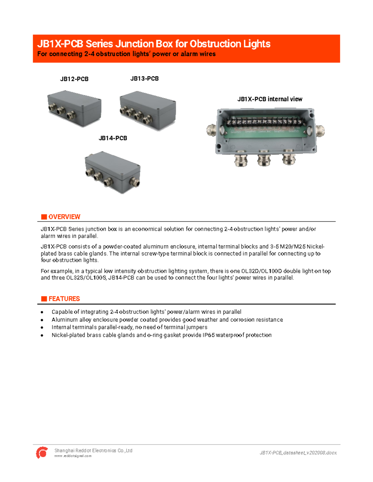 JB1X-PCB datasheet v202008 - Shanghai Reddot Electronics Co.,Ltd ...
