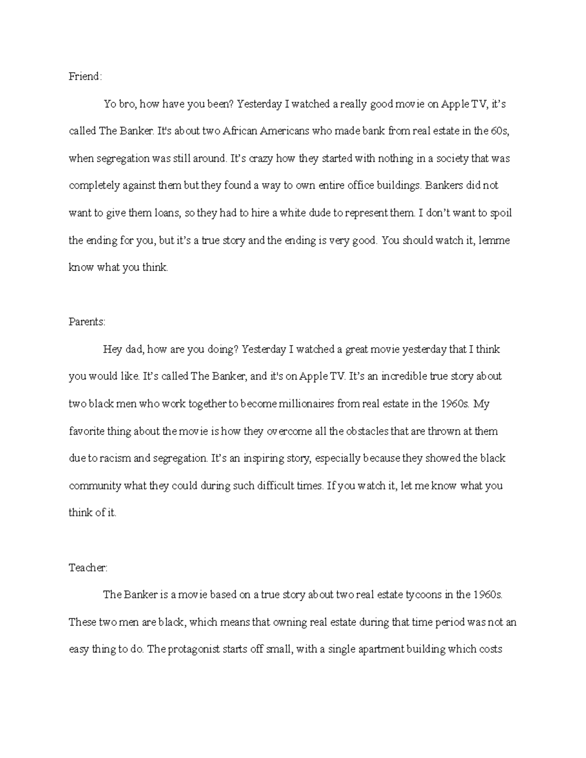 Three Descriptions - Detailed notes on how syntax and tone change ...