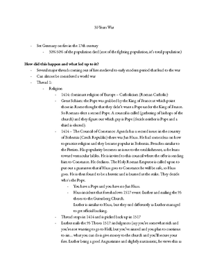 30 Years War Part 3 - 30 Years War Recap: 30 Years War starts over the ...