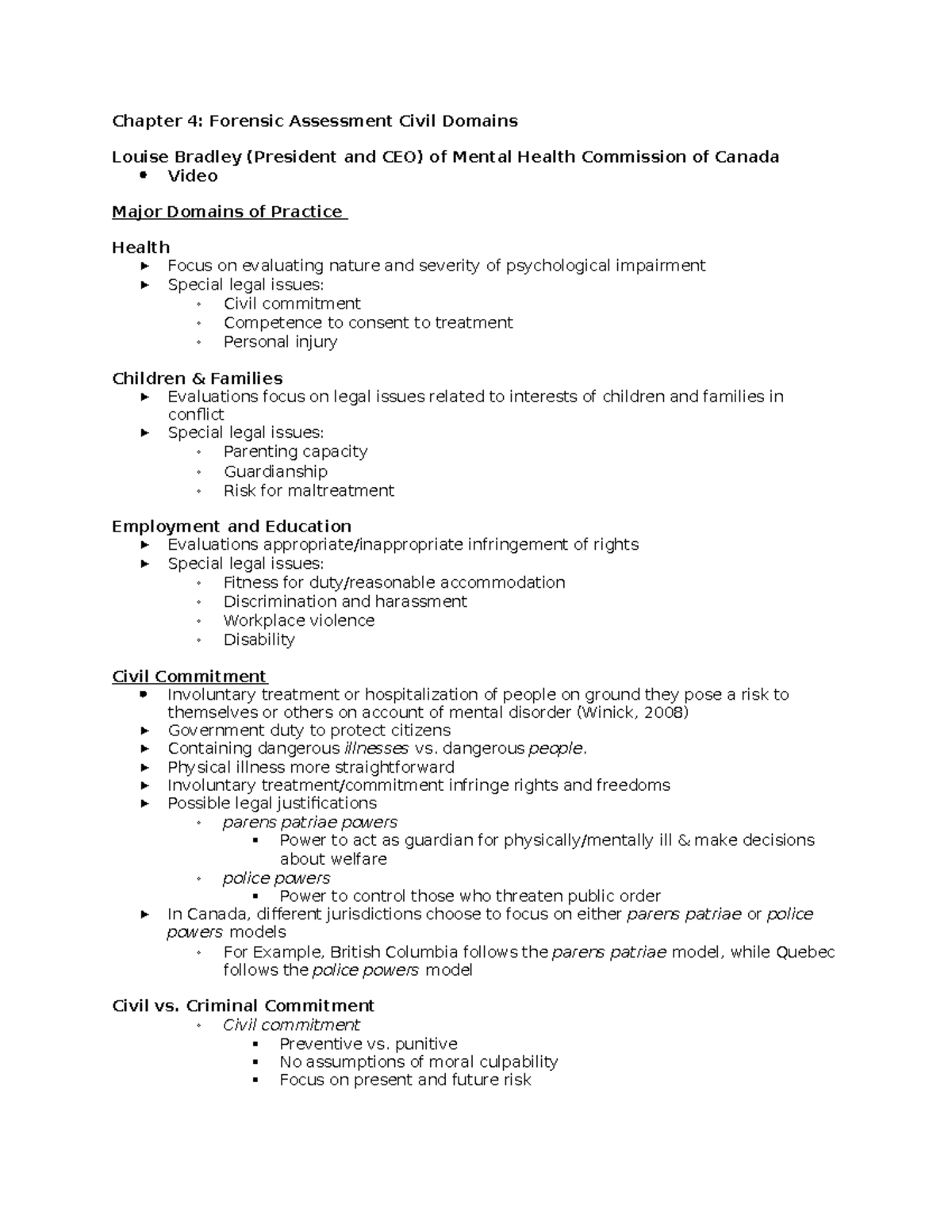 Chapter 4-Forensic Assessment Civil Domains - Chapter 4: Forensic ...