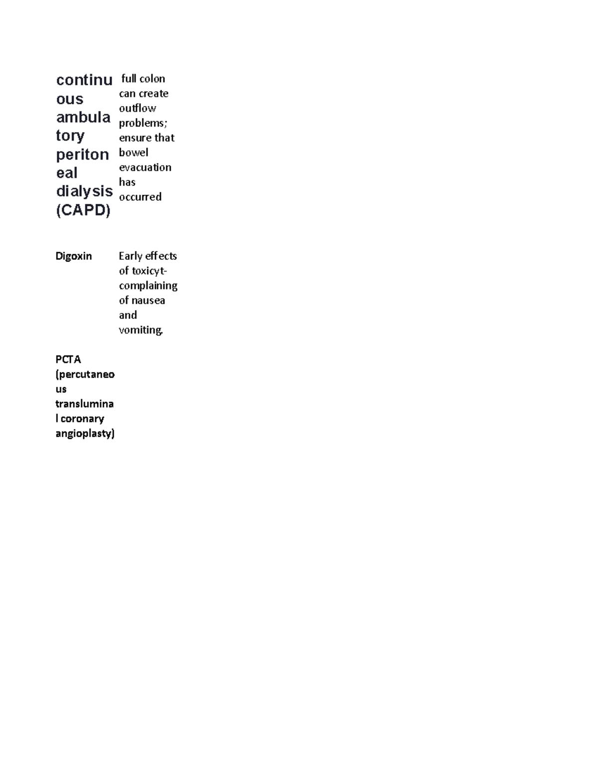 Nclex Procedures TO KNOW - continu ous ambula tory periton eal dialysis ...