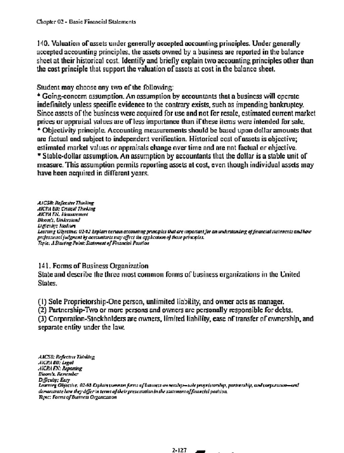 ACC888 295 - Hzbz - Chapter 02 Basic Financial Statements 140 ...