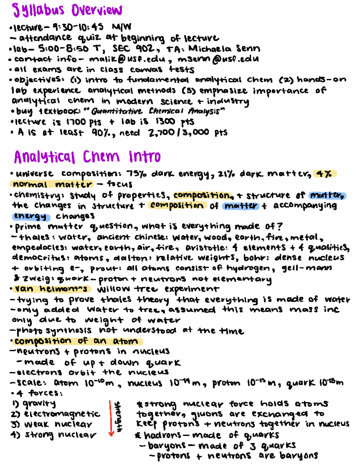 Lecture notes- exam 1 - Syllabus overview lecture 9 30 10 45 M W ...