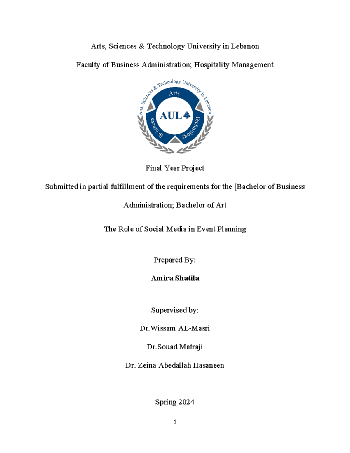 Arts - mkt - Arts, Sciences & Technology University in Lebanon Faculty of Business - Studocu