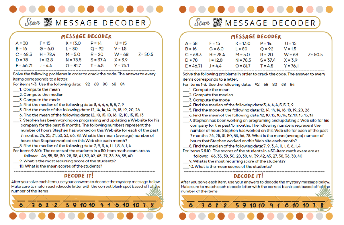 Activity Crack the Code - Science Technologies Engineering Mathematics ...