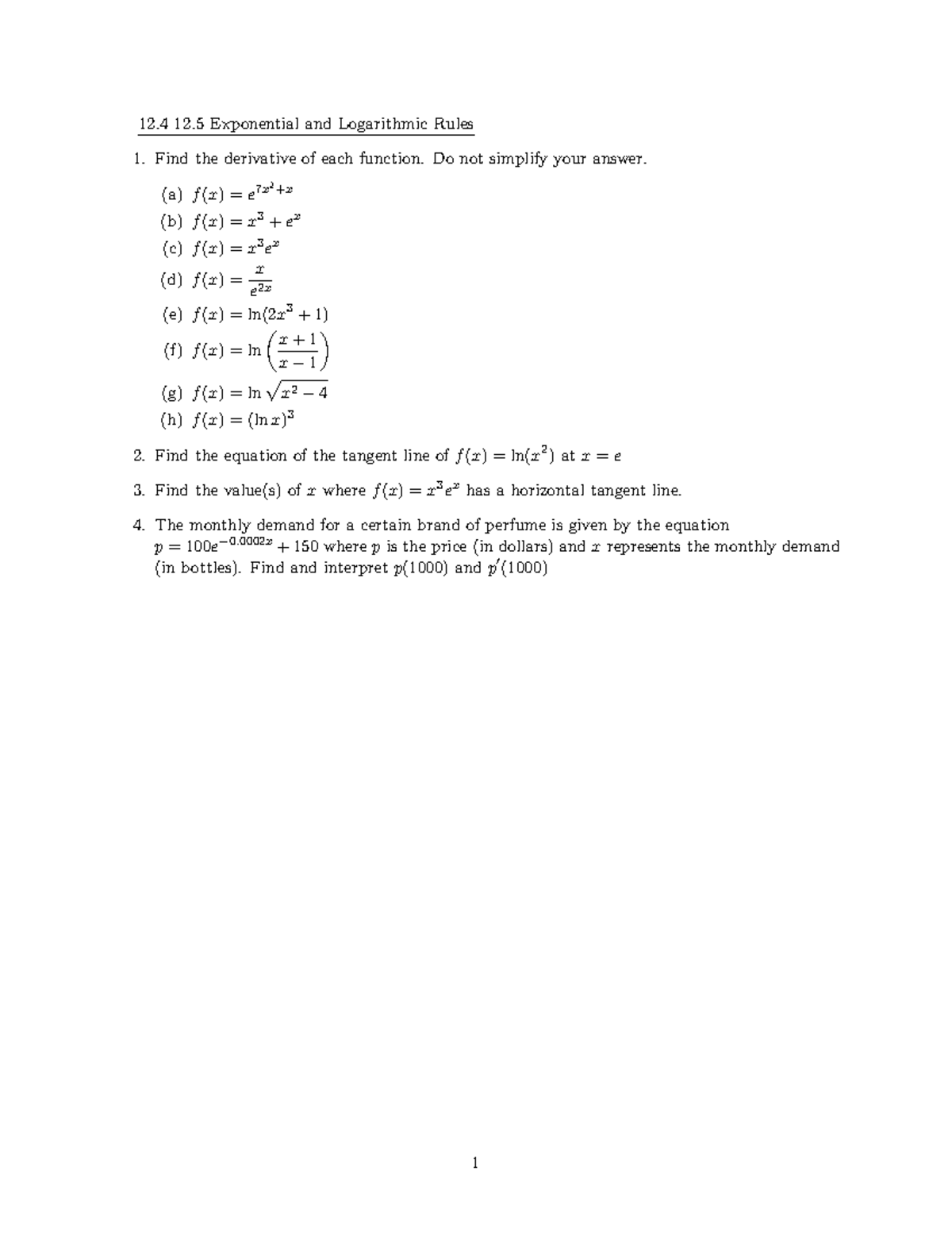 Math 102 Spring 22 Week 5 Review Worksheet - MATH 102 - Studocu
