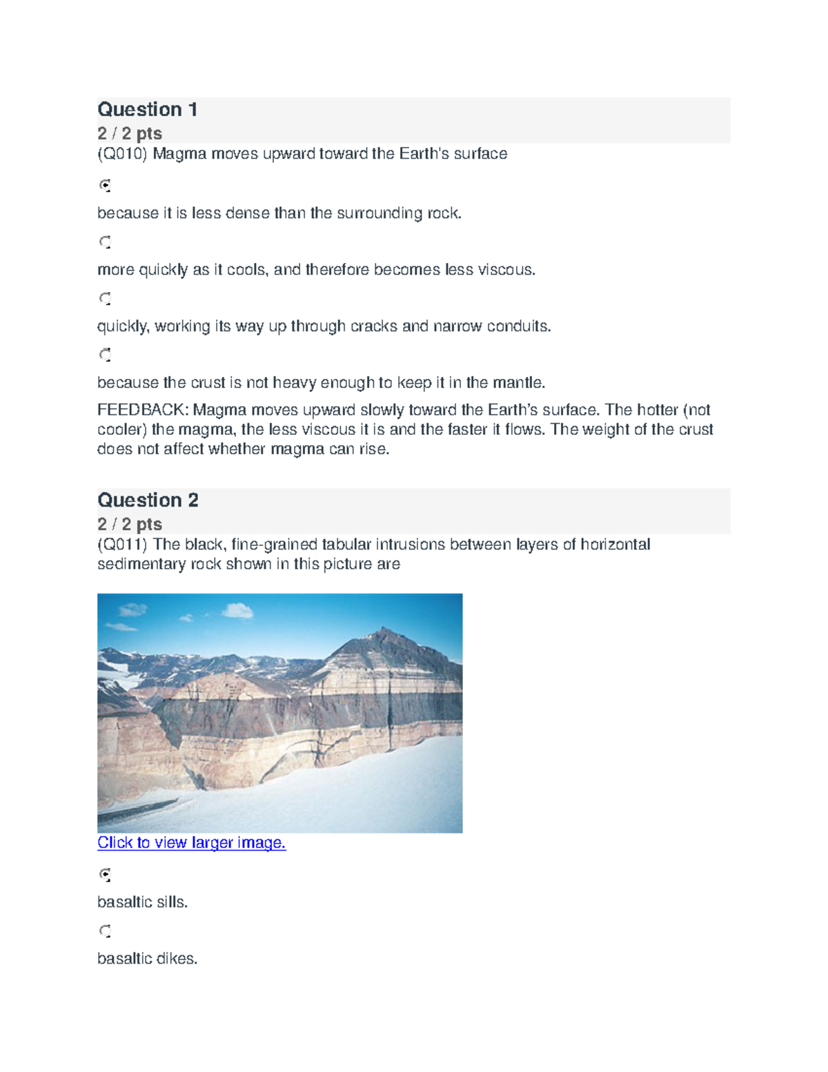 Essentials of Geology 6th eddition CH 4 + 5 test guide materials ...