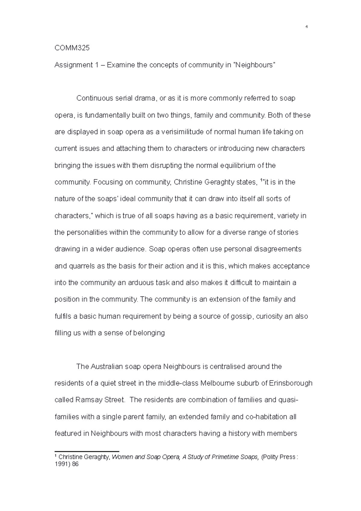 Community Assessment 10 - COMM Assignment 1 – Examine the concepts of ...