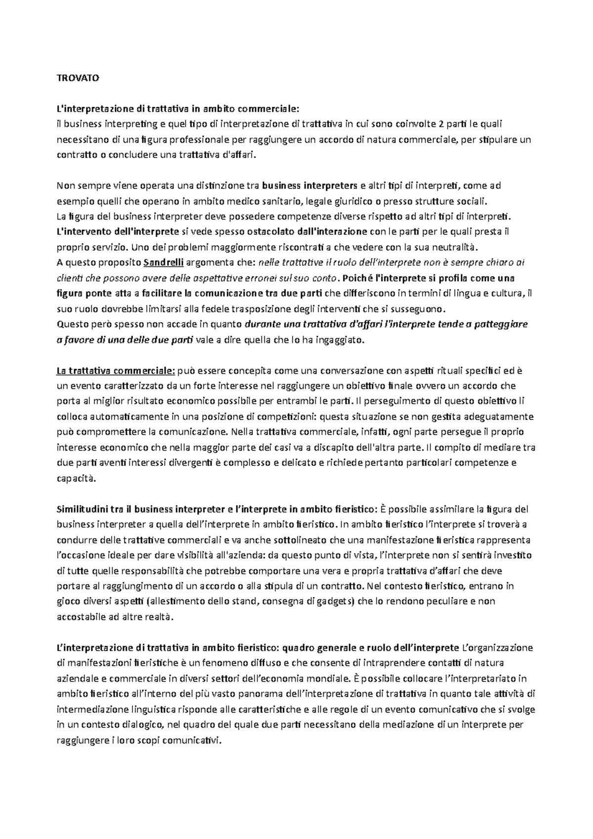 appunti presi a lezione + slide: Trovato - Lingua inglese - Uniecampus ...