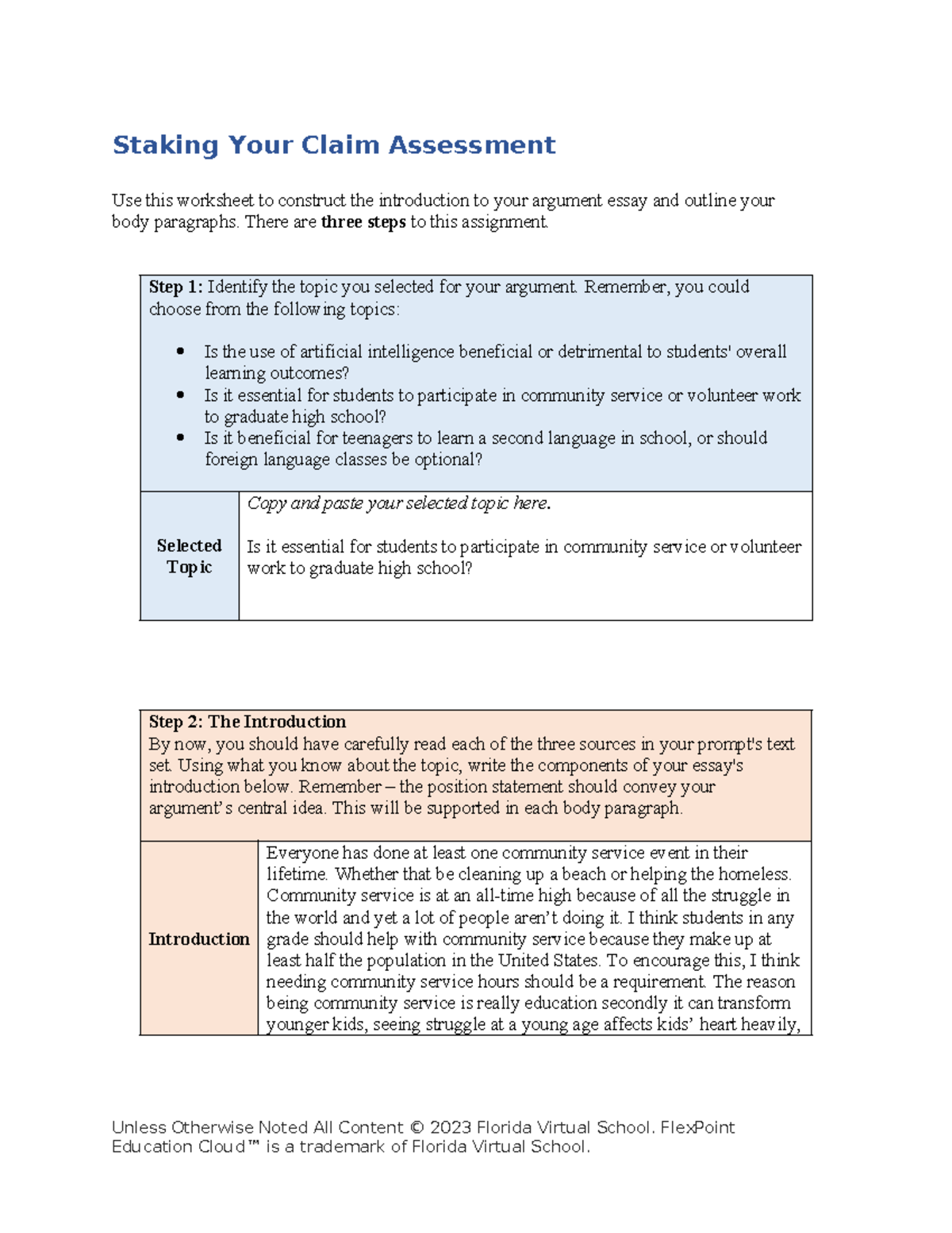 04 04 staking your claim. english 2 online - Staking Your Claim ...