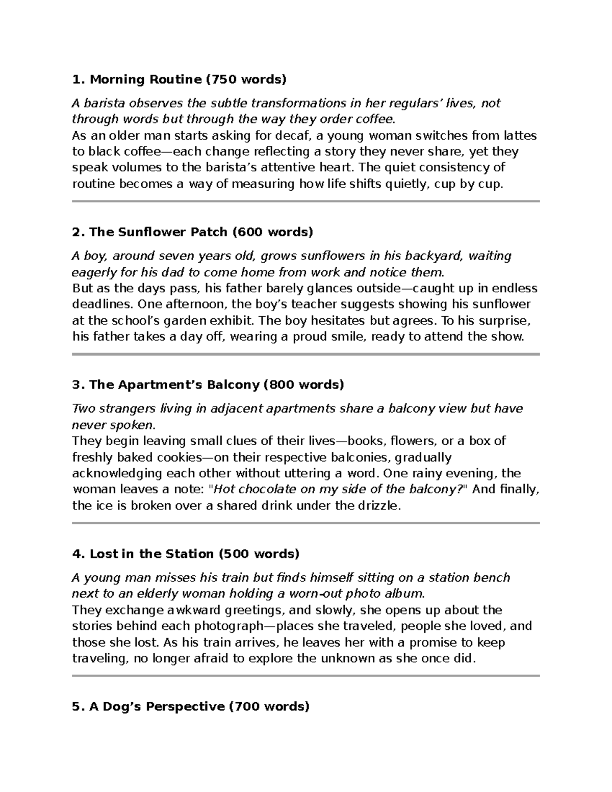 Morning Routine - compilation of short stories - Morning Routine (750 ...