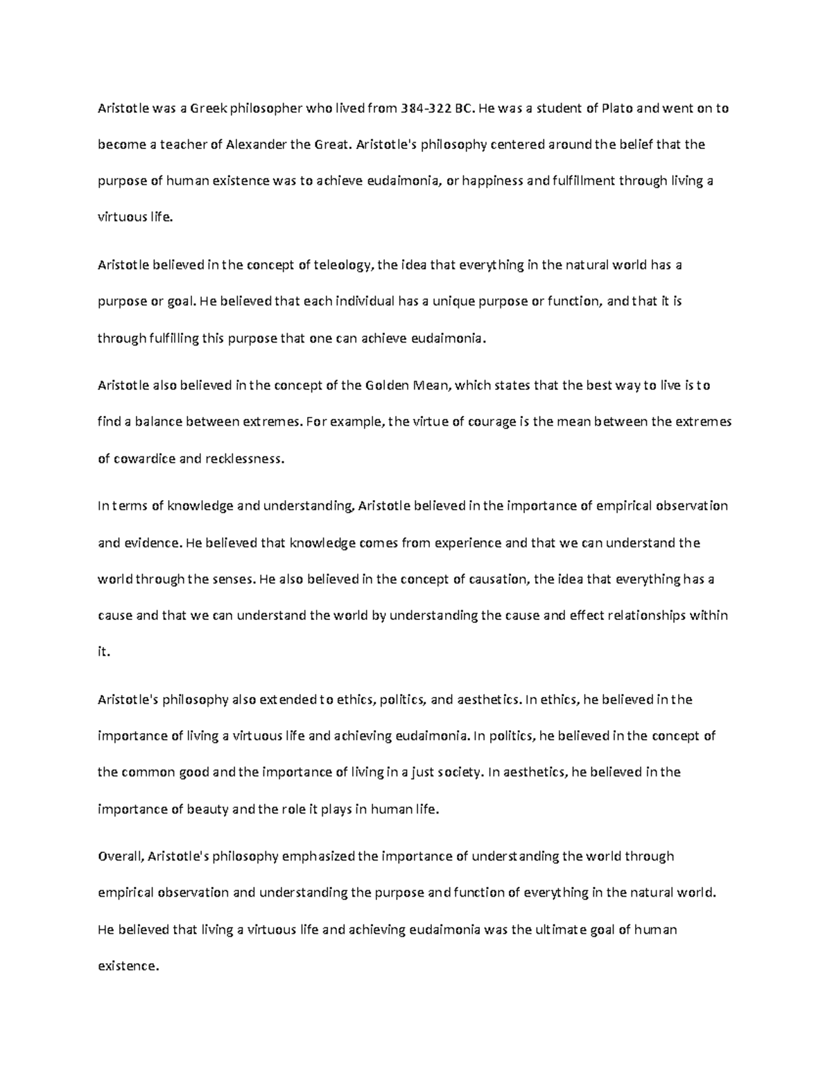 Aristotle - He was a student of Plato and went on to become a teacher ...