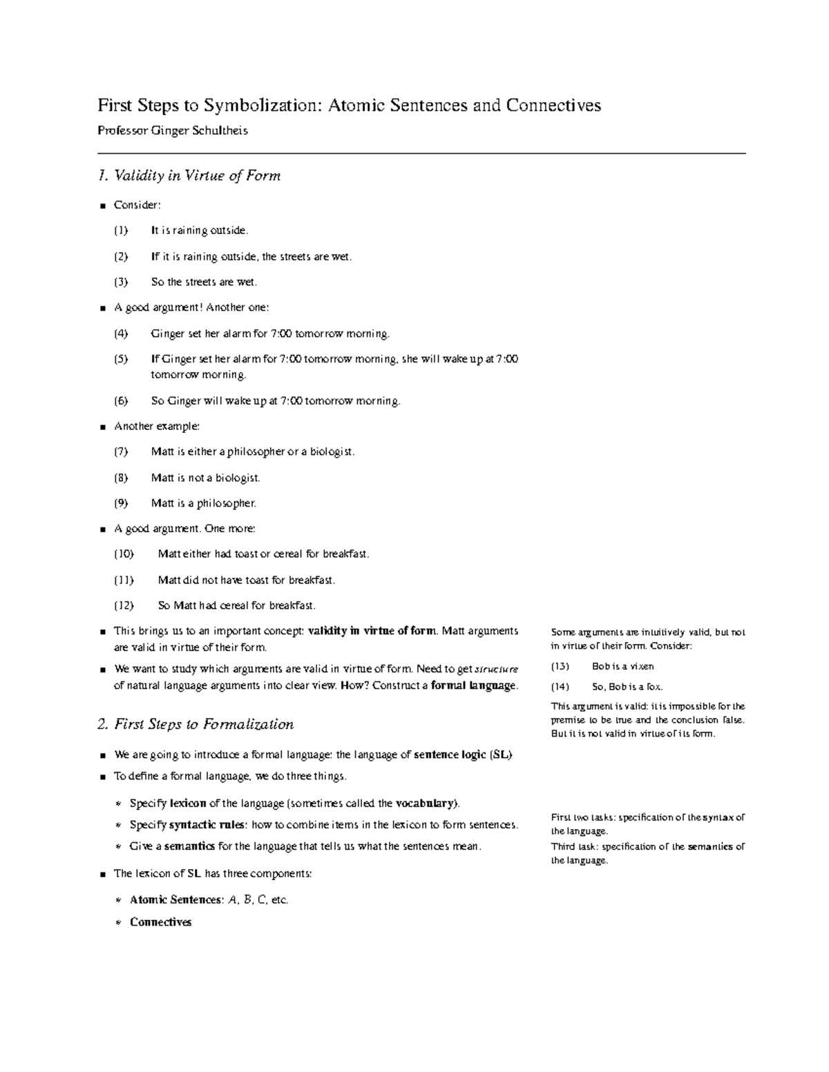 Handout 2 atomics and connectives - First Steps to Symbolization ...