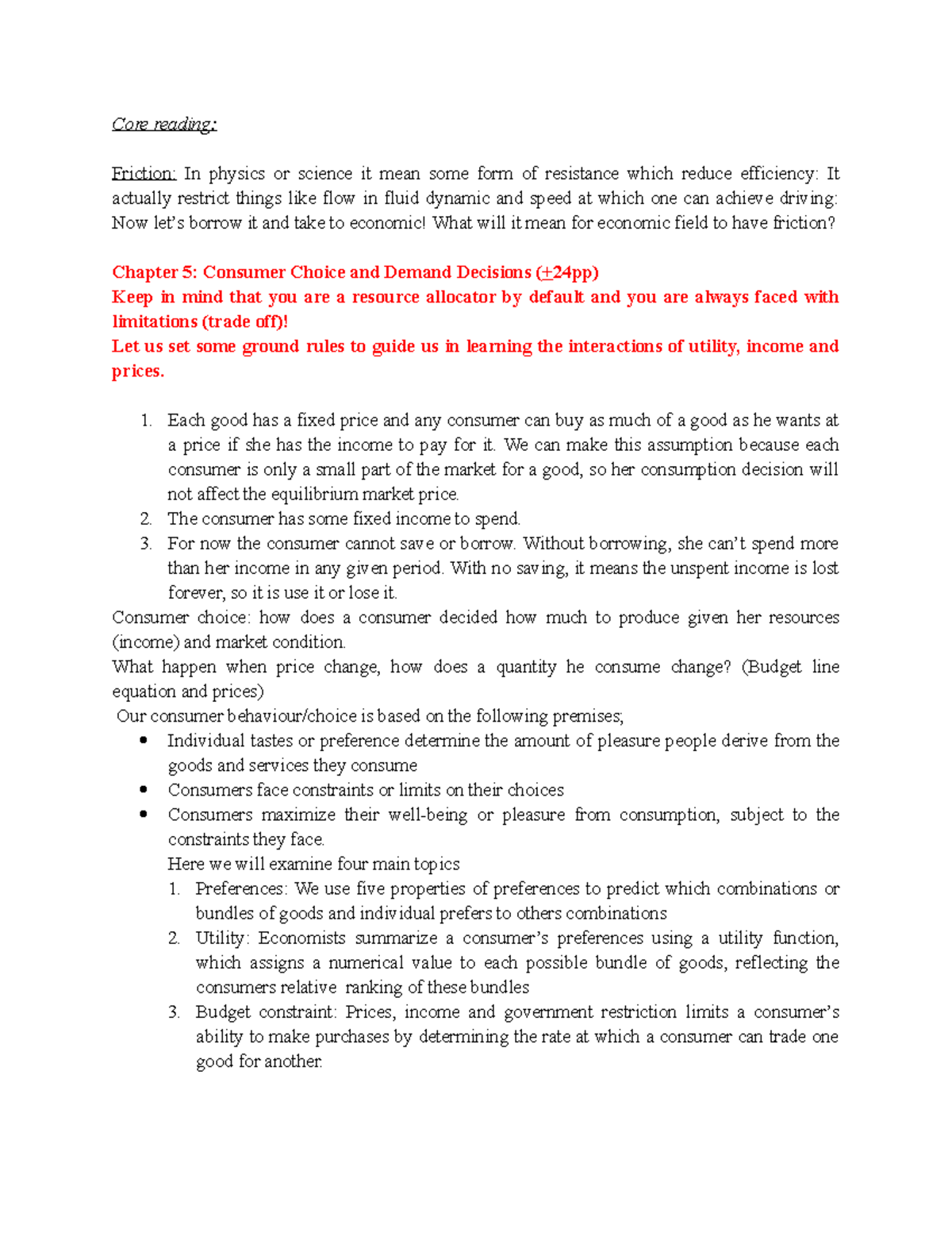 Lecture 4 - BASIC introduction to economics major with links to helpful ...