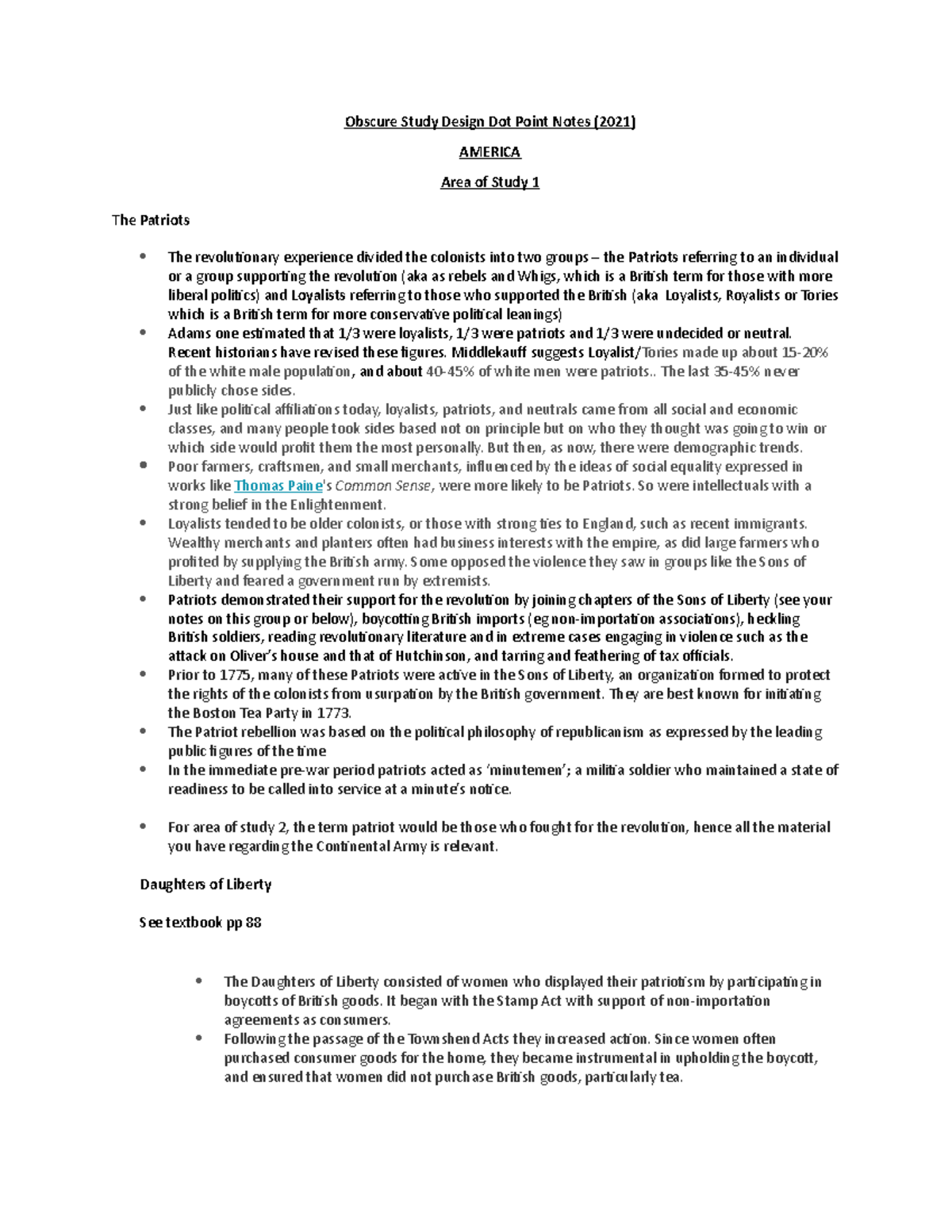 Obscure dot points from the Study Design 2021 - Obscure Study Design ...