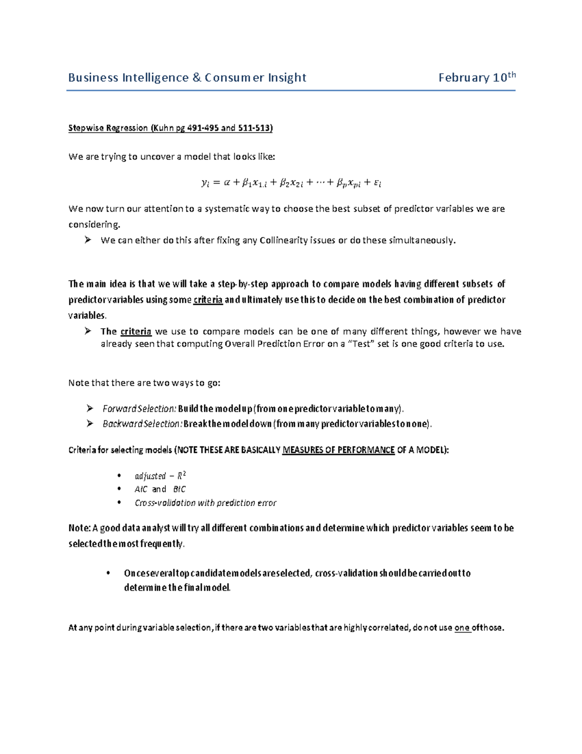 9. Lecture Feb10 - Professor Vladimir Kovtun - IDS2550 - Studocu