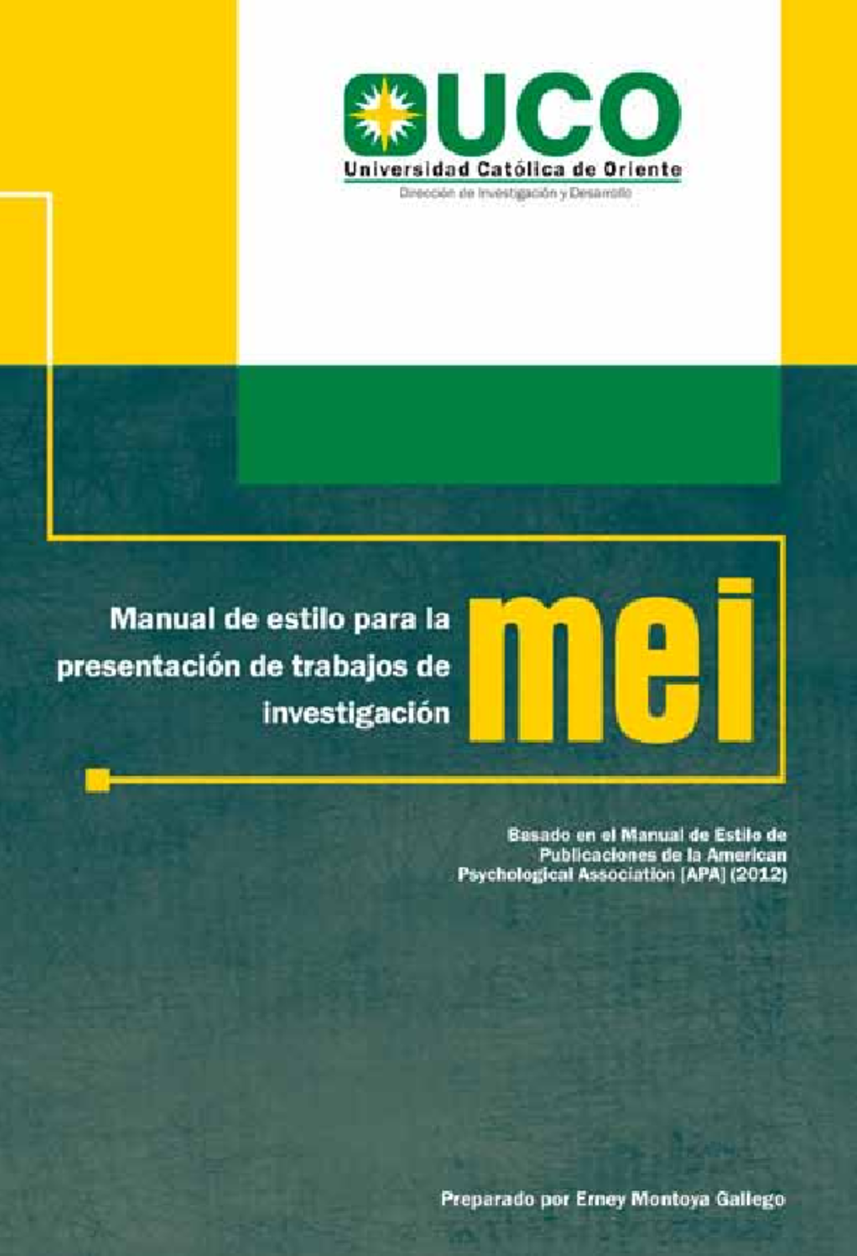 Manual de Estilo para la producción intelectual - mei presentación de ...