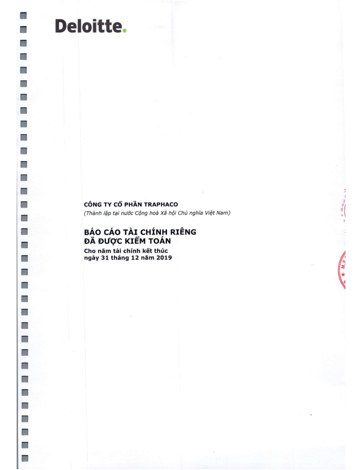 TRA 19CN BCTC ACC101 - Financial - Studocu