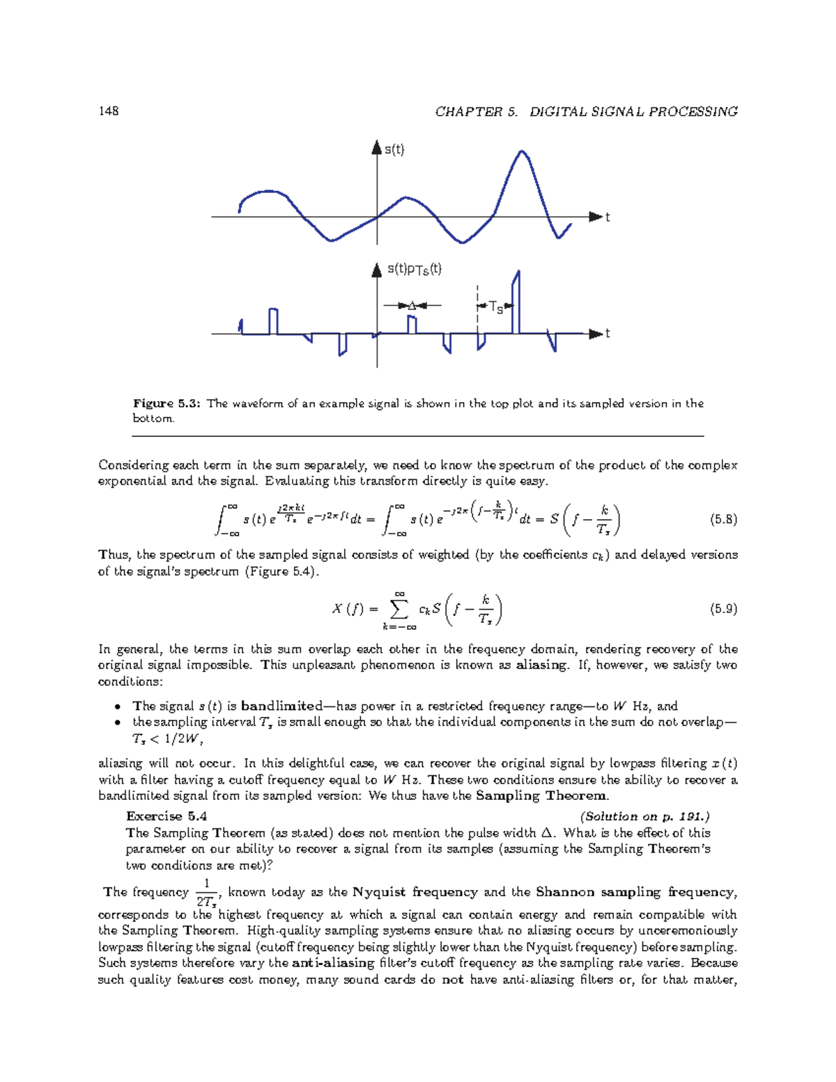 Electrical Engineering-22 - 148 CHAPTER 5. DIGITAL SIGNAL PROCESSING s ...