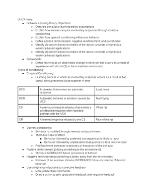 Module 5 Notes - MODULE 5 NOTES ASSESSING STUDENT LEARNING What are the ...