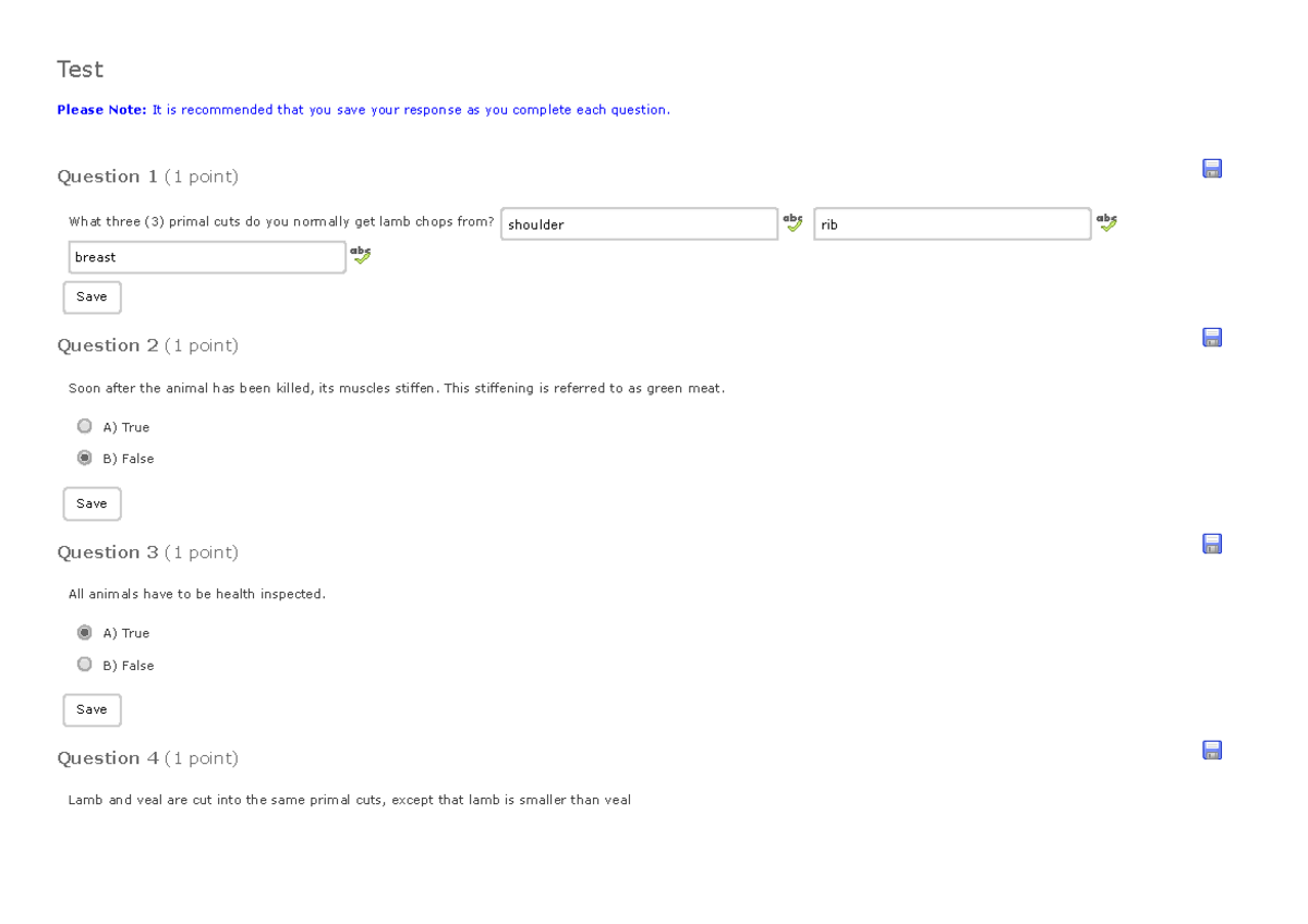 Quiz 1 2017, questions and answers - Test Question 1 (1 point) Question ...