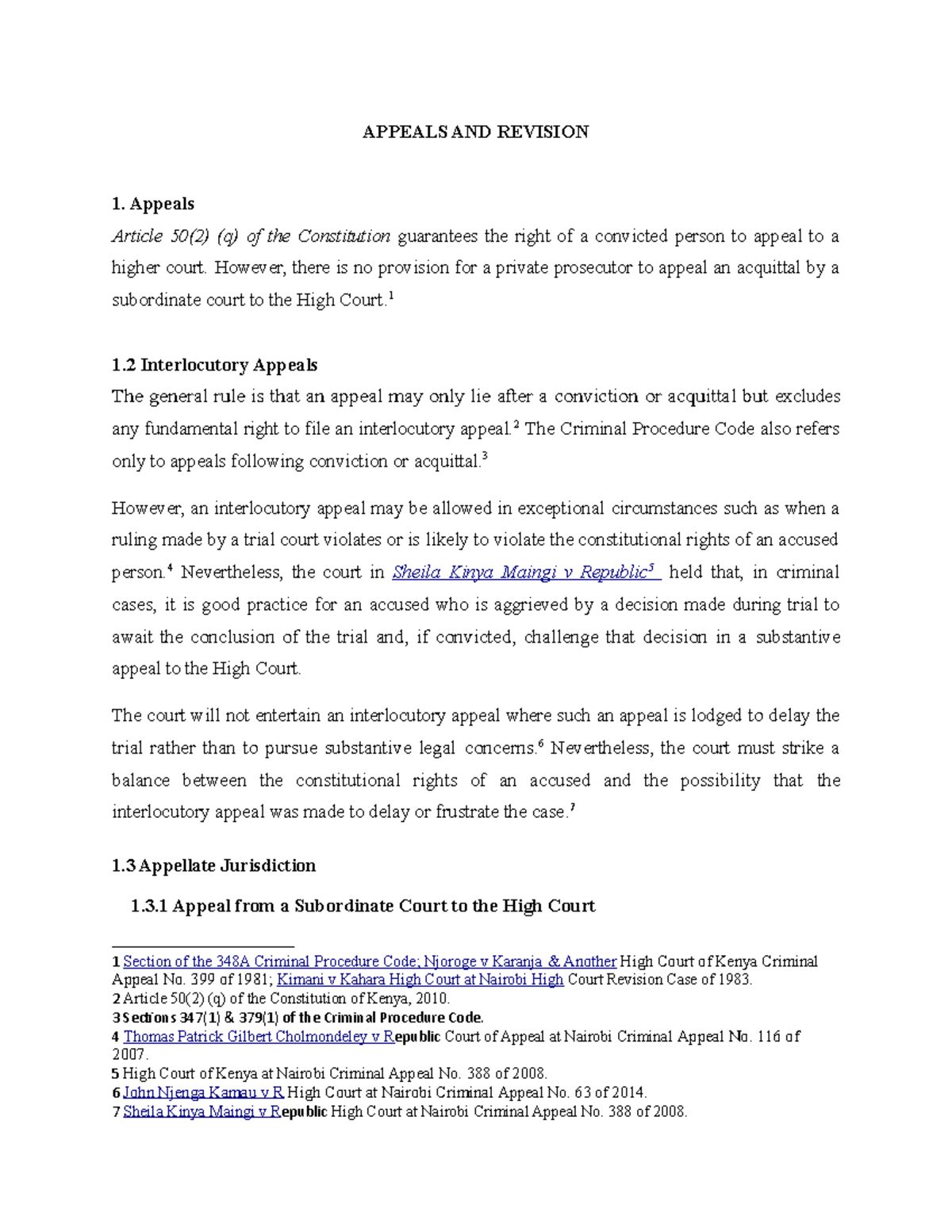 Appeals - APPEALS AND REVISION Appeals Article 50(2) (q) of the ...