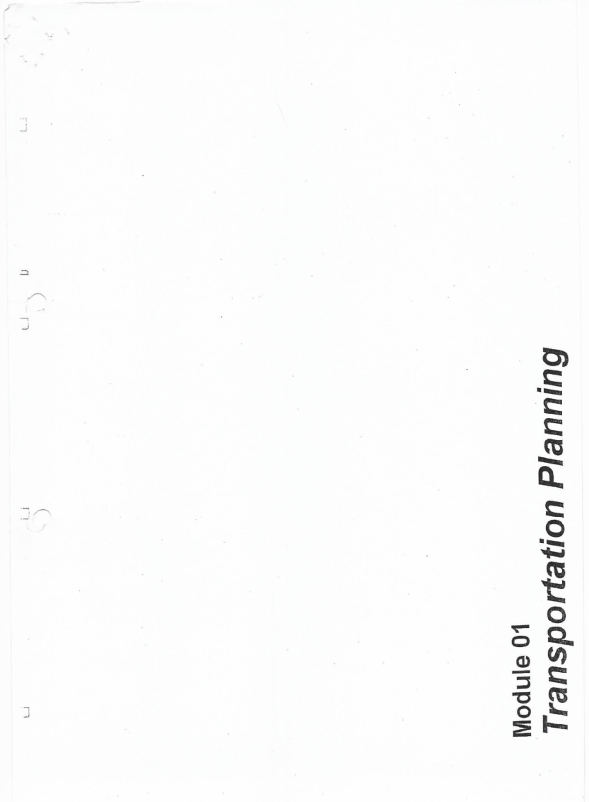 Transportation Planning Re Ordered - S062EPT - Studocu