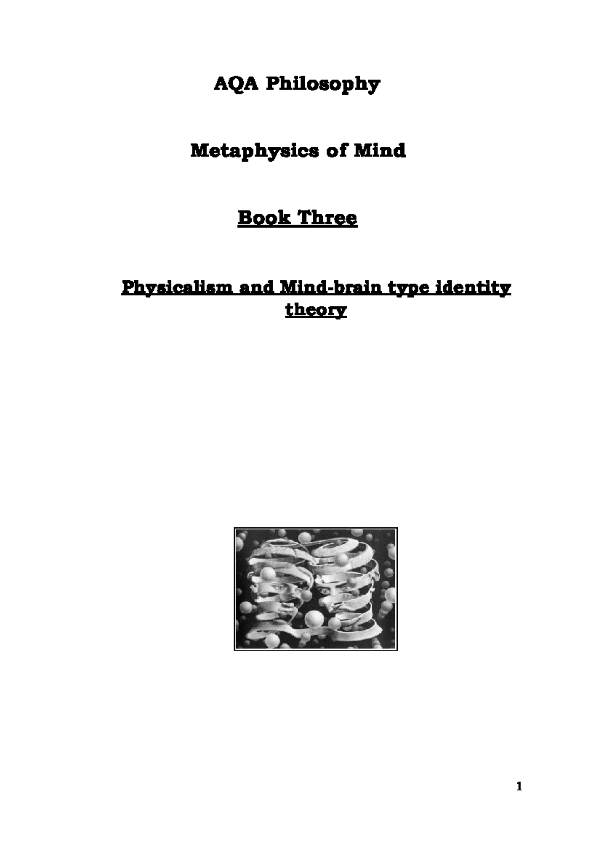 Type Identity - AQA Philosophy Metaphysics of Mind Book Three ...