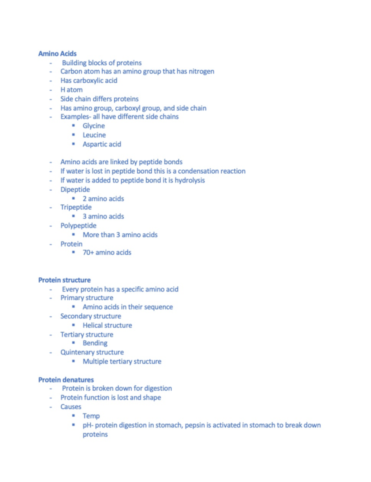 Nutrition Notes for exams part 4 - BIO-319 - Studocu
