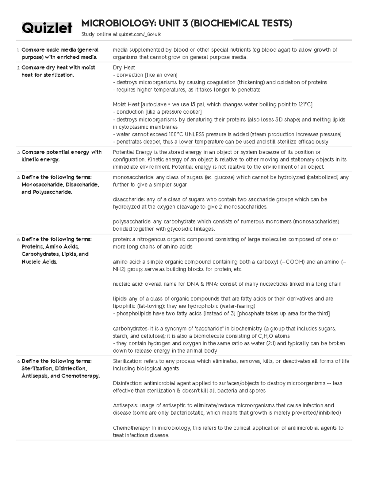 UNIT 3 Objectives - Completed - 1 basic media (general purpose) with ...