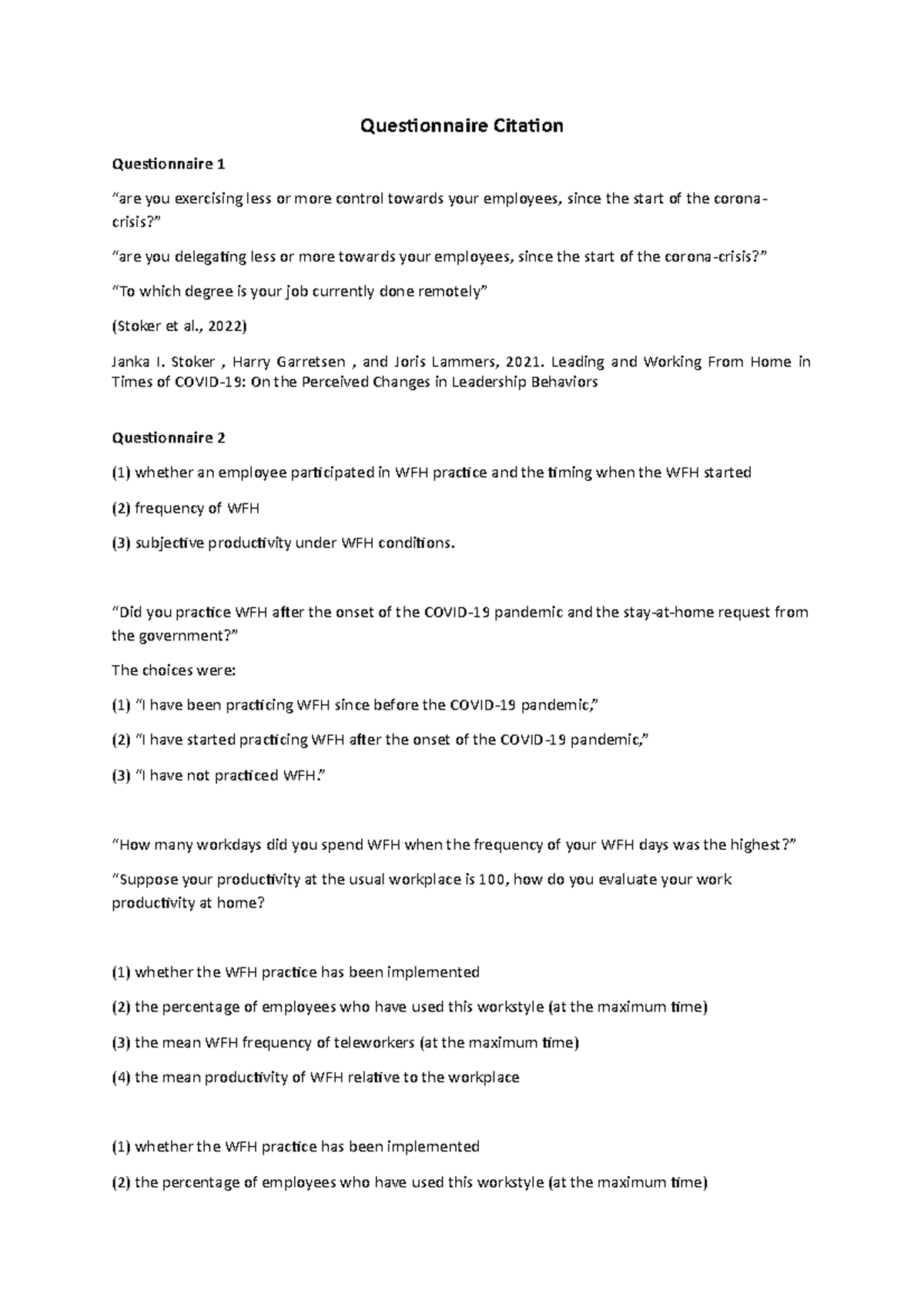 22P268 Ishita Bisht Questionnaire Citation - Questionnaire Citation ...