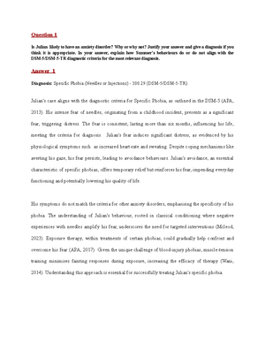 OLET1634 Written Assignment - OLET1634 Written Assignment Mia’s intense ...