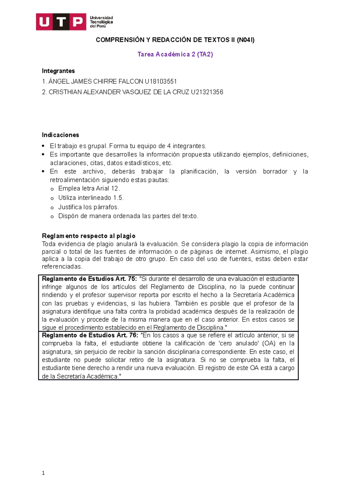 S11 Tarea Académica 2 (TA2) formato esquema de producción - COMPRENSIÓN Y REDACCIÓN DE TEXTOS II ...