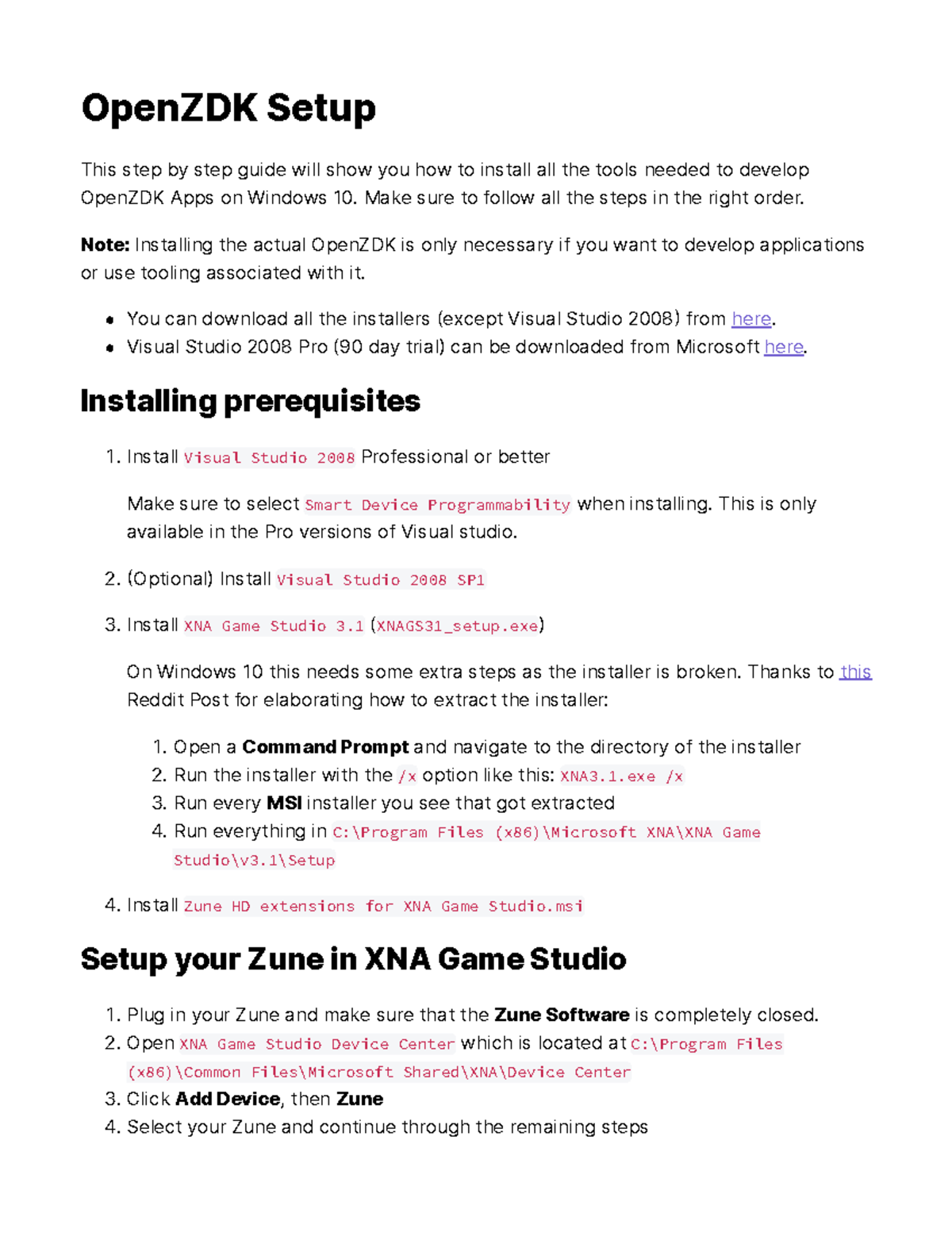Open ZDK Setup Guide - LOLWAT - OpenZDK Setup This step by step guide ...