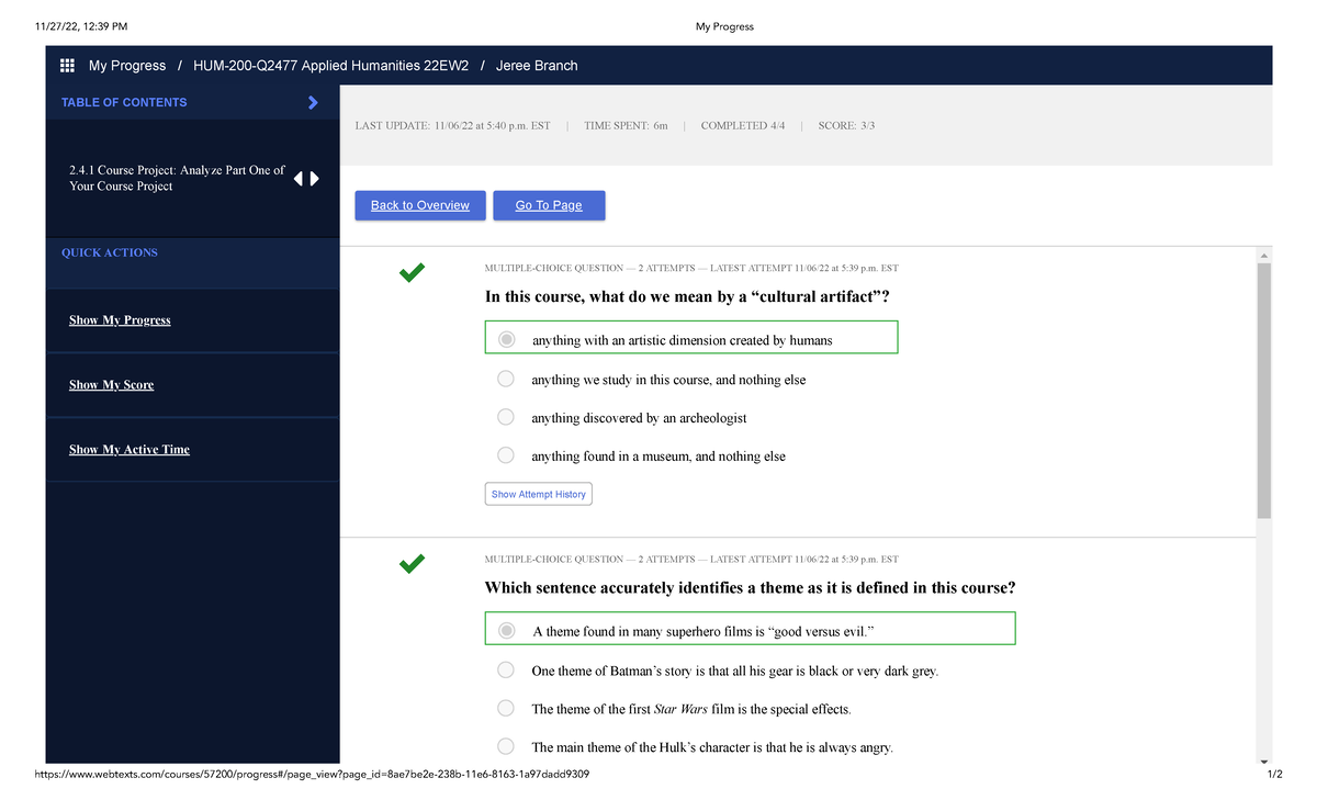2.4.1 Course Project Analyze Part One of Your Course Project - 11/27/22 ...