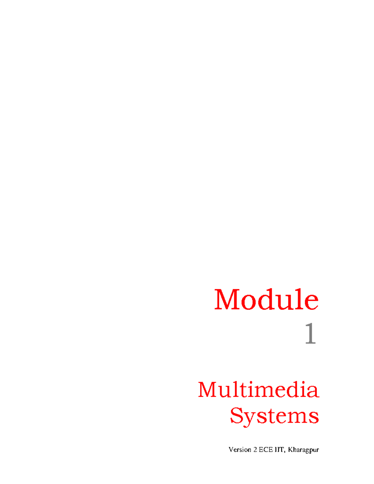Tài liệu mã hóa và nén ảnh - Module 1 Multimedia Systems Lesson 1 ...