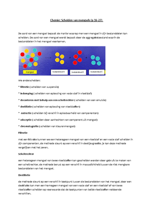 Les 3 - chemie - Les 3 Mengsels en scheidingstechnieken Materie ...