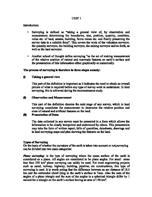 Basic Principles of Surveying - Studocu